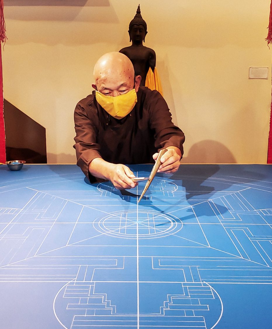 Losang Samten Honors Victims of Violence with Rare Mandala