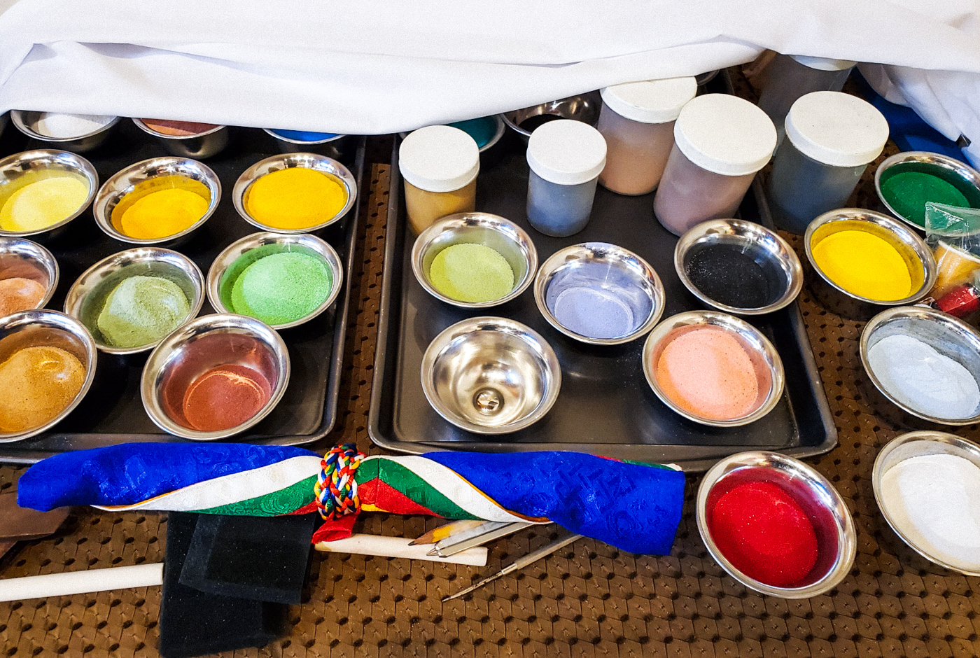 Losang Samten Honors Victims of Violence with Rare Mandala